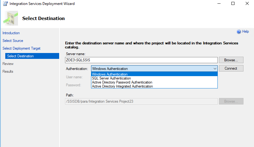 IN SSIS How to change SQL Authentication to Windows Authentication ... IN SSIS How to change SQL Authentication to Windows Authentication ...