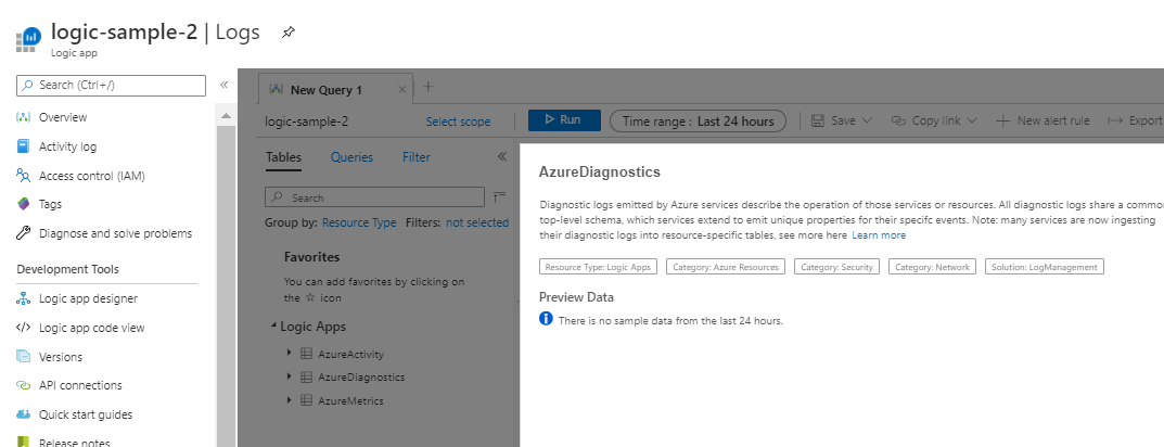 Azure Logic App Logs Not Showing In Log Analytics Workspace And Azurediagnostics Log Table
