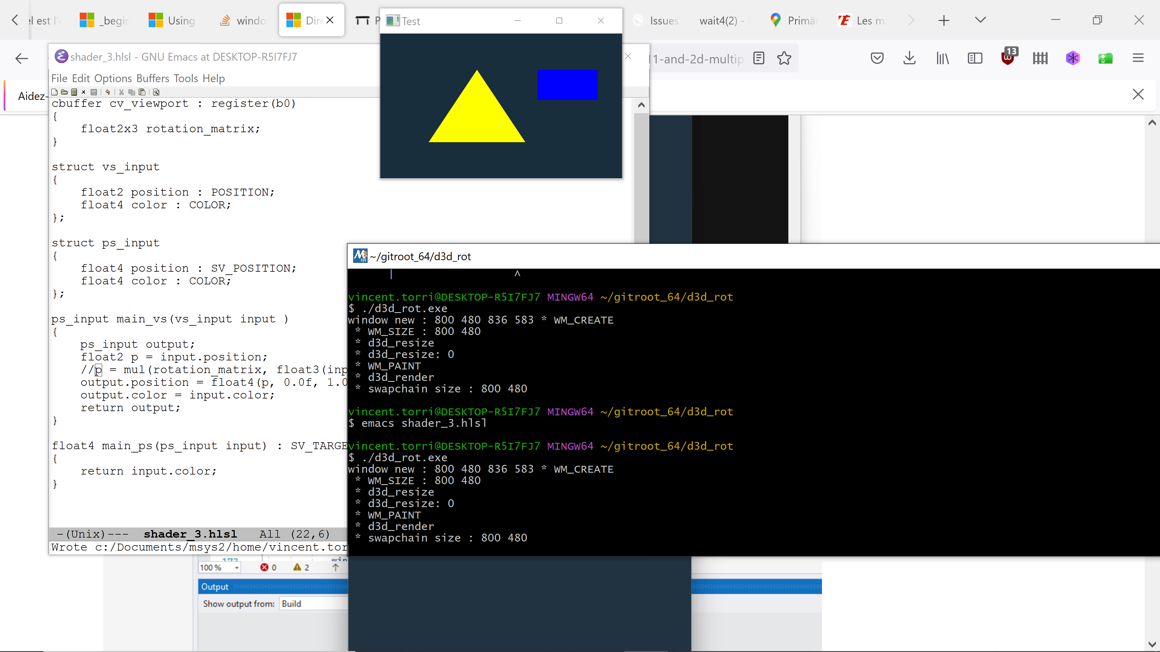 Direct3D 11 and 2D: multiplication matrix-vector in HLSL does not give the correct result ...