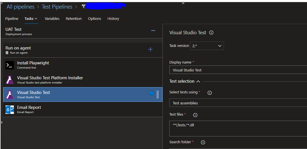 How to set passing rate of Azure DevOps Visual Studio Test Email Report ...