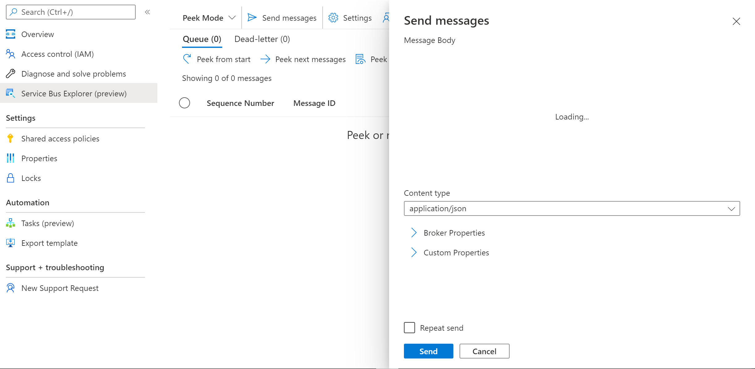 Azure Service Bus - issue when sending messages - Microsoft Q&A Azure Service Bus - issue when sending messages - Microsoft Q&A