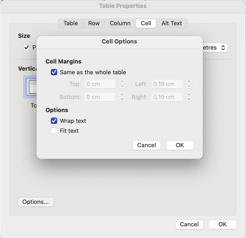 how do I get access to the Word Wrapping control? - Microsoft Q&A