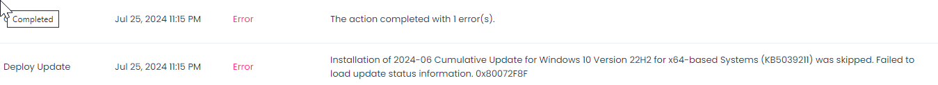 Update fails-Installation of 2024-06 Cumulative Update for Windows 10 ...