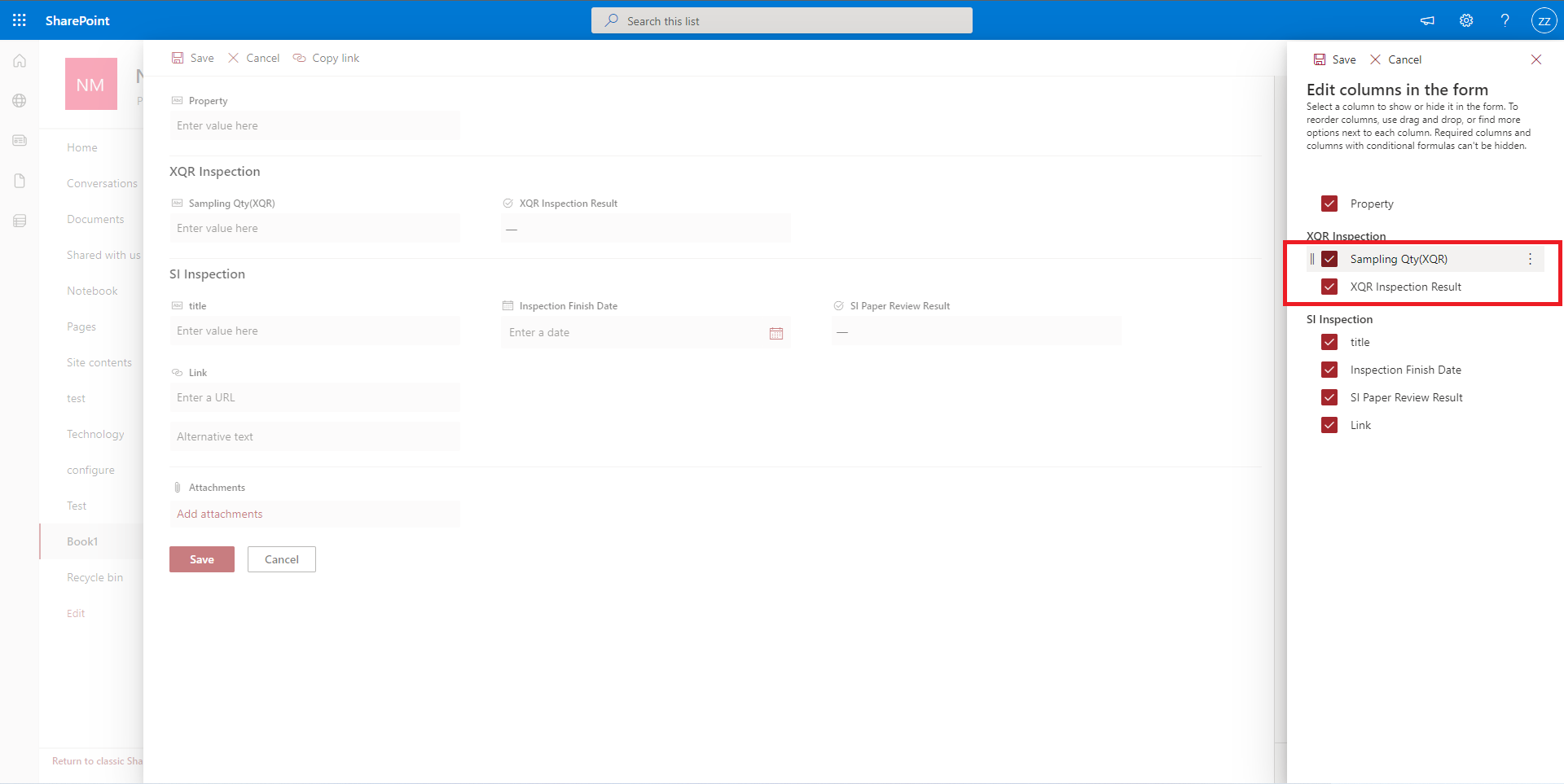 Question about the sequence of the list configure layout - Microsoft Q&A