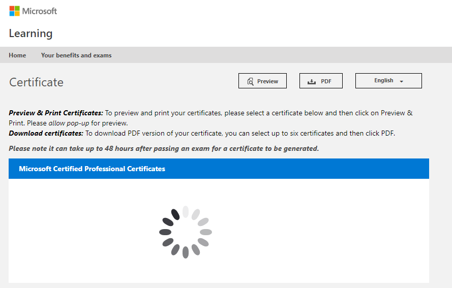 Can't download my certificate - Microsoft Q&A