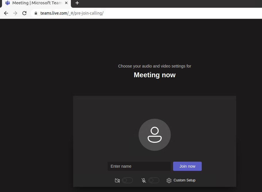 Open metting with link does not work linux - Microsoft Q&A