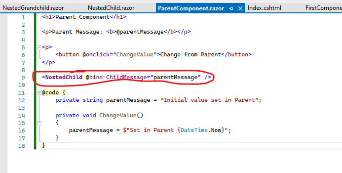 How to Share the Data Amount Multiple Razor Components by using in Razor Page through Razor ...