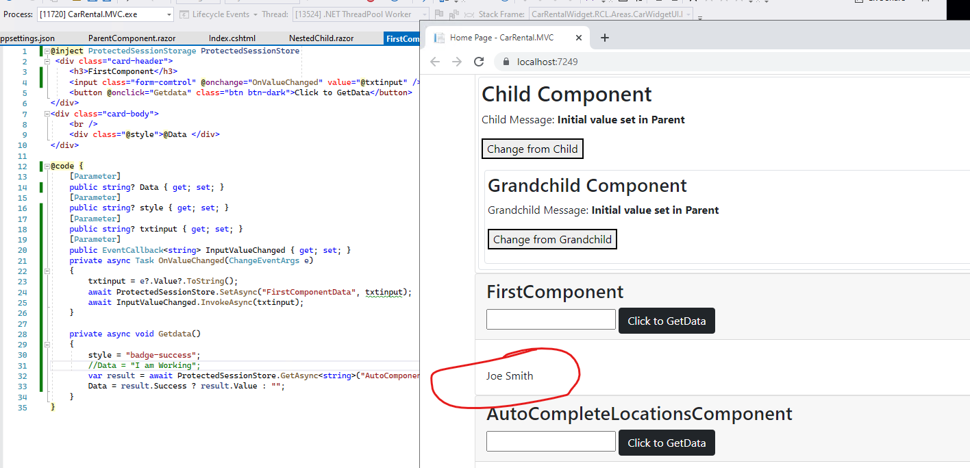 How To Add And Retreive Value From Appsetting Json Or Some Other Configs In Razor Component
