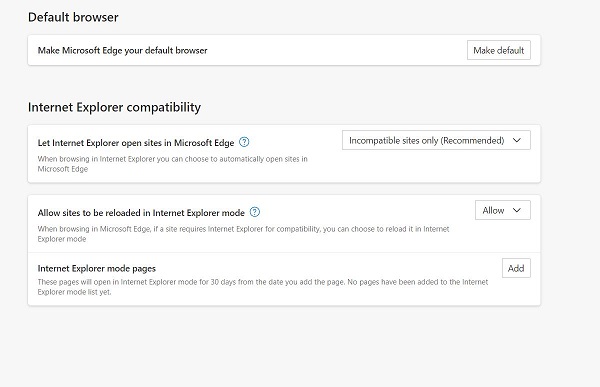 Edge IE Compatability not working on only some desktops - Microsoft Q&A