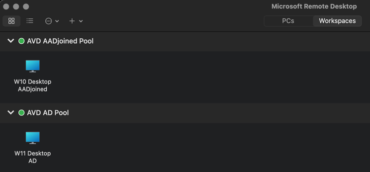 Unable to connect to AVD from MacOS or iOS devices - Microsoft Q&A