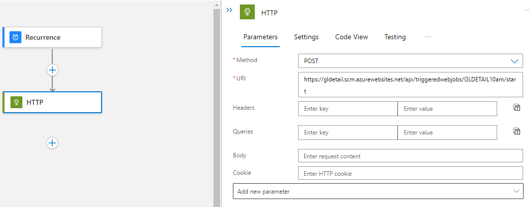 How to schedule a WebJobs using Logic Apps - Microsoft Q&A