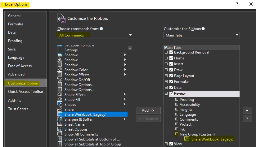 Excel 2021 - how to share a book between AD users? - Microsoft Q&A