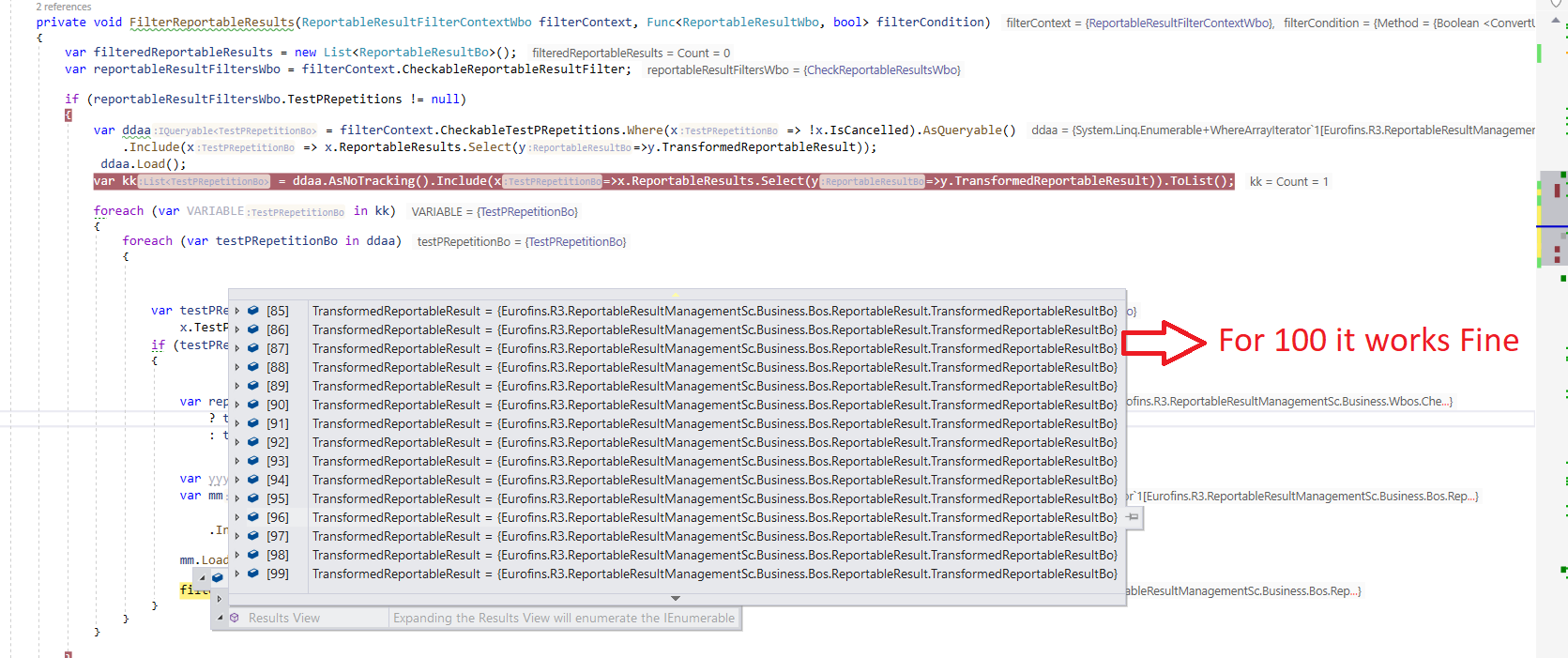 Entity Framework Not Loading Few Properties In Nested Class Which Has 9555