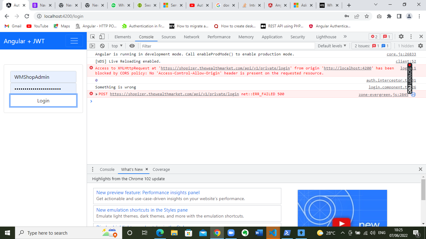 ANGULAR CORS ERROR - Microsoft Q&A ANGULAR CORS ERROR - Microsoft Q&A
