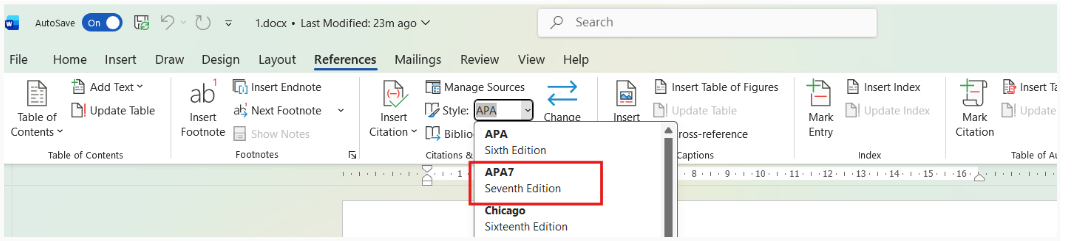 How to Apply APA 7th Edition Text Style to my word document - Microsoft Q&A