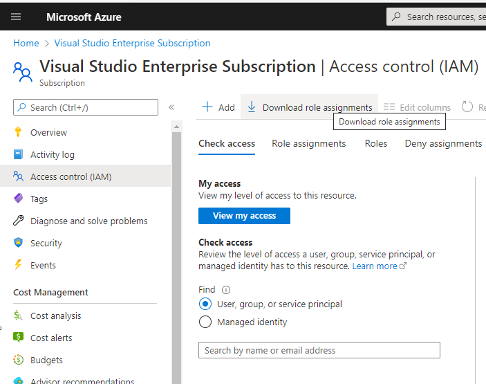 Retrieve all Role assigment users - Microsoft Q&A