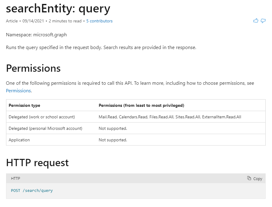 Ideal way to use Microsoft Search API - Microsoft Q&A