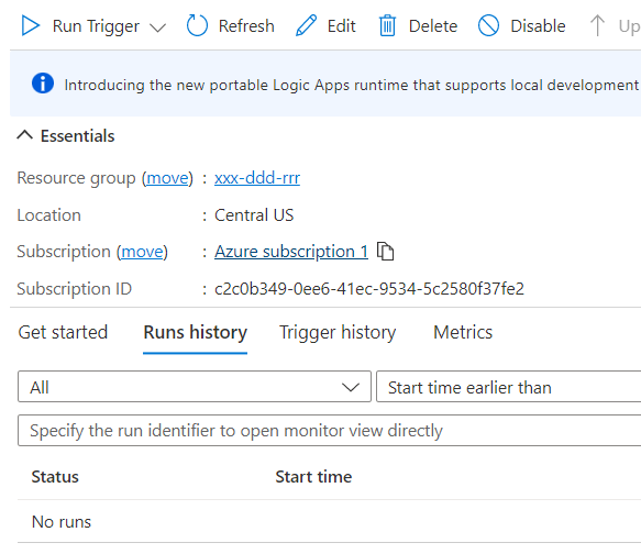 Logic app - triggered immediately after enabling - Microsoft Q&A