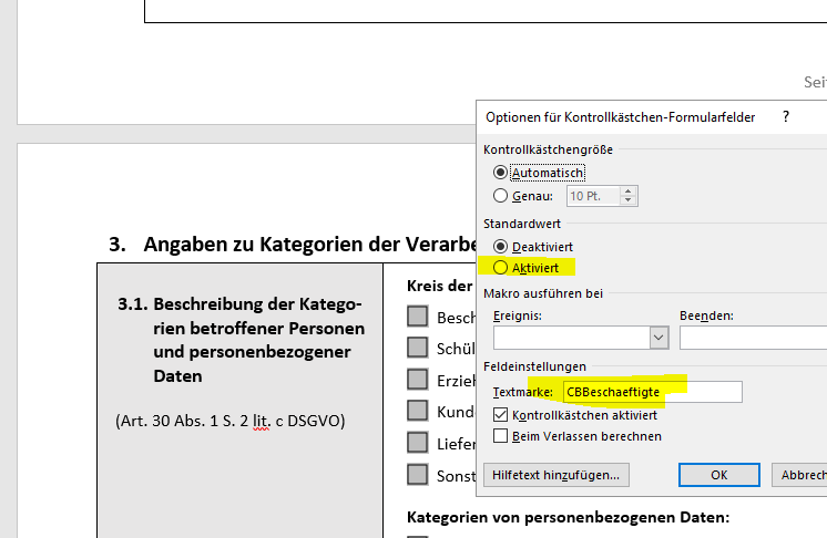 OpenXML, vb.net and Word checkbox - Microsoft Q&A