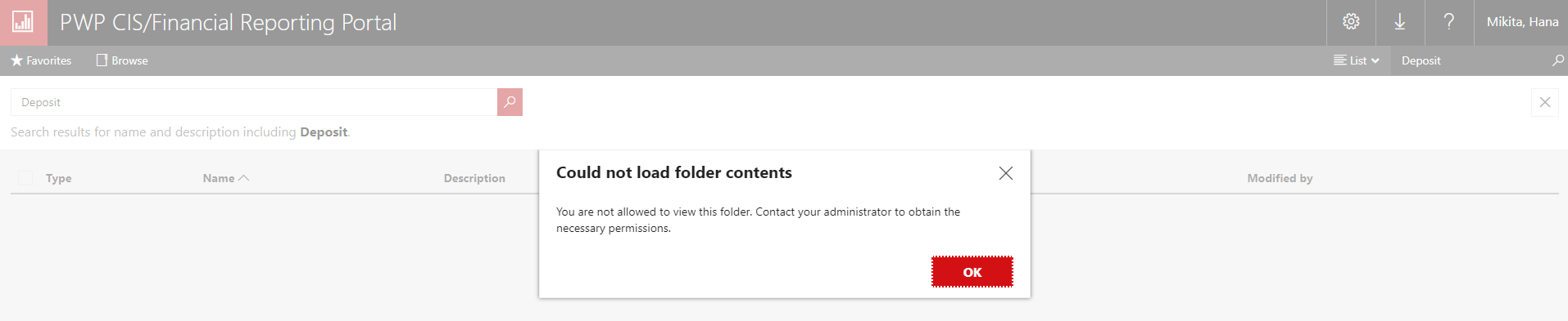 Ssrs Report Browser Search Doesnt Work If We Have Access For The Particular Folder Microsoft Qanda