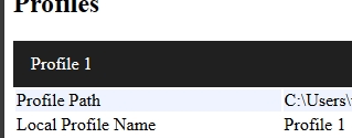 Other profiles missing - Microsoft Q&A