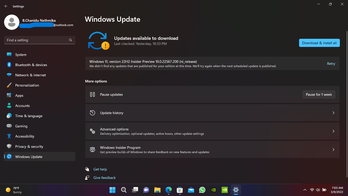 Windows Update Error - Microsoft Q&A