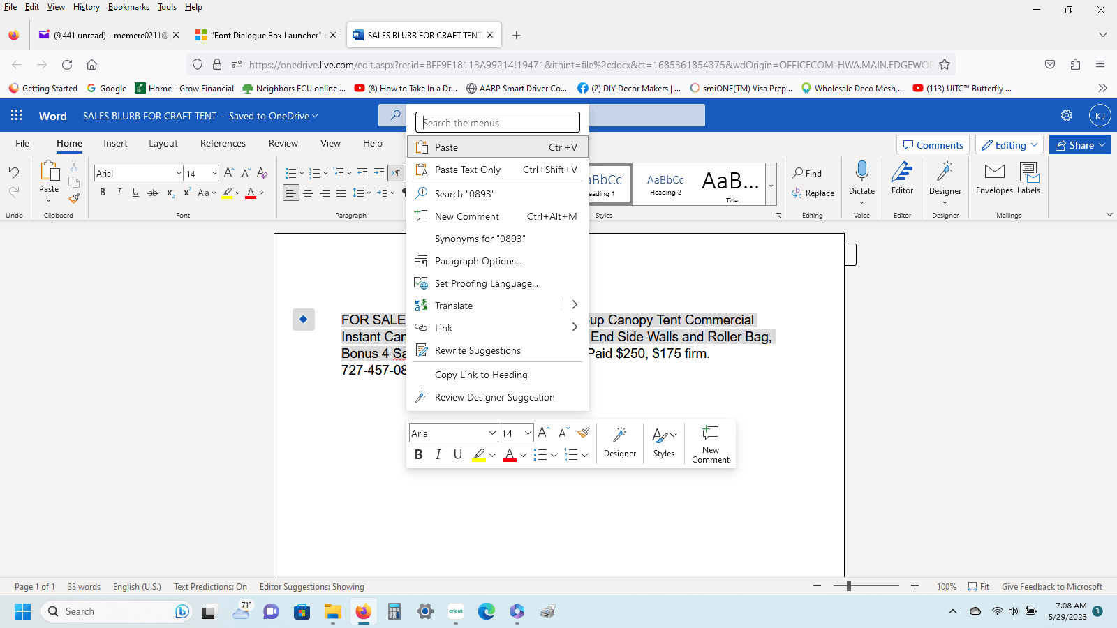 Where is the font dialog launch box launcher in Microsoft 365 ...