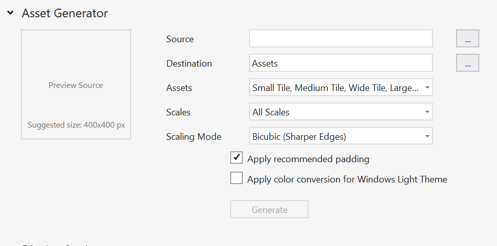 [UWP's manifest] "Visual Assets" changing won't save. - Microsoft Q&A