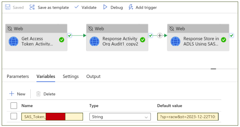 To store web response in ADLS, is there alternate solution than using SAS Token? - Microsoft Q&A