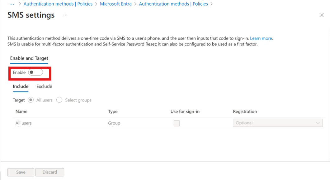 How can i change the Authentication to only use the authenticator app for the entire company ...