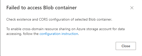 Failed to access Blob container (Custom Model - Form Recognizer ...