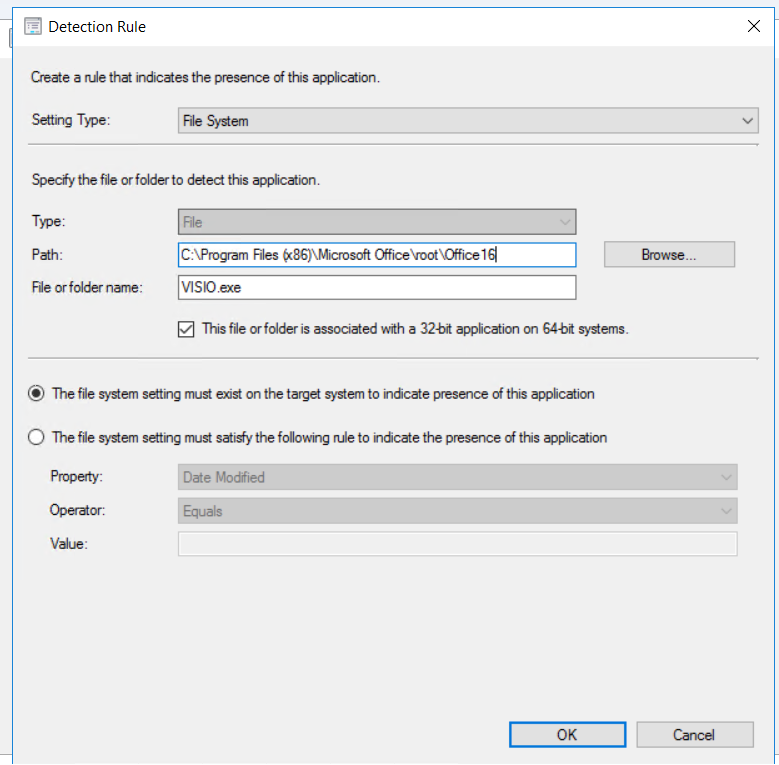Visio install succesfully but detection fails - Microsoft Q&A