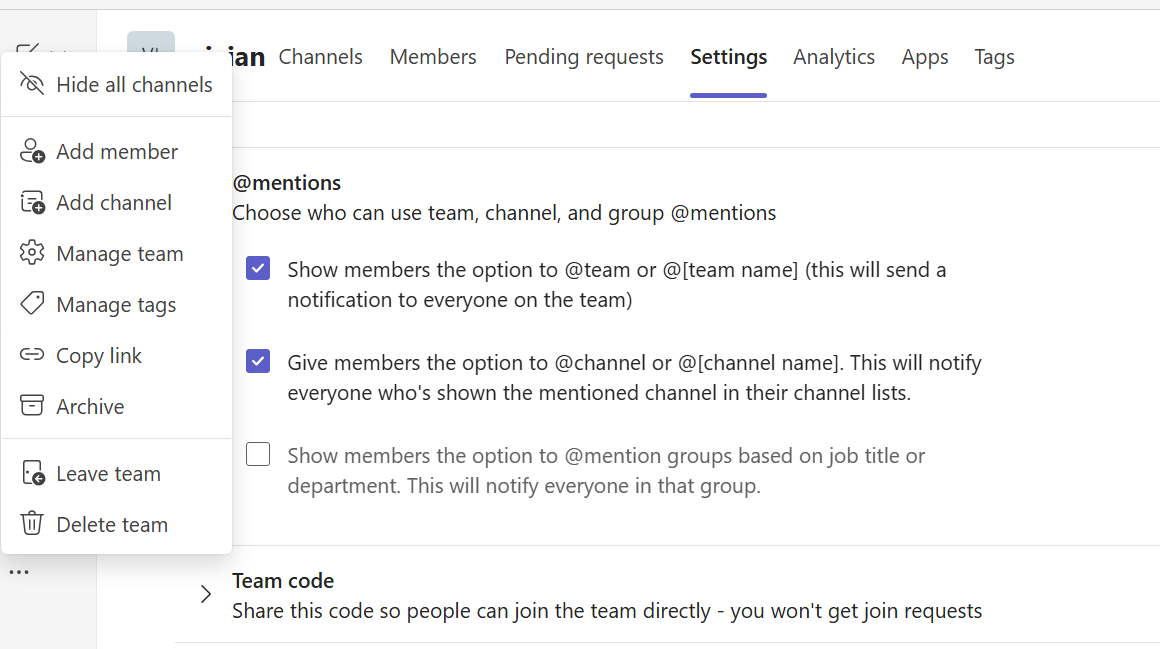 Hidden Channels and Missing @Mention Notifications - Microsoft Q&A