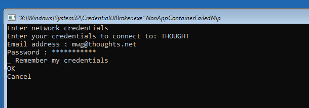 How to finish a CredentialUiBroker entry? - Microsoft Q&A