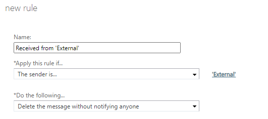 Transport Rule - Microsoft Q&A