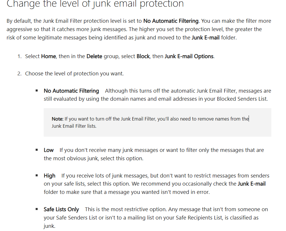 Why is my junk mail out of control, and why does adding senders to my ...