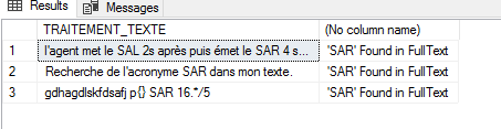 SQL FullText search issue : Rows missing in FREETEXTTABLE - Microsoft Q&A