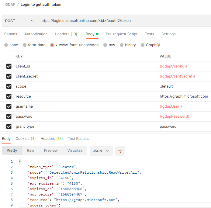 GDAP API authentication issues - unauthorizedMissingMfaTokenClaim ...