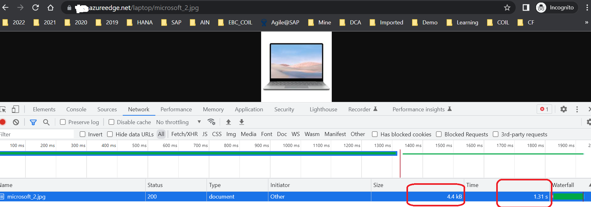 Azure CDN : download of 5kb file some time takes more than 1 second ...