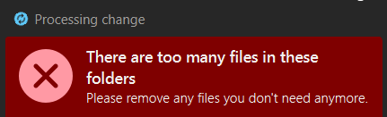 Onedrive Error - "There are too many files in your Onedrive" - Microsoft Q&A
