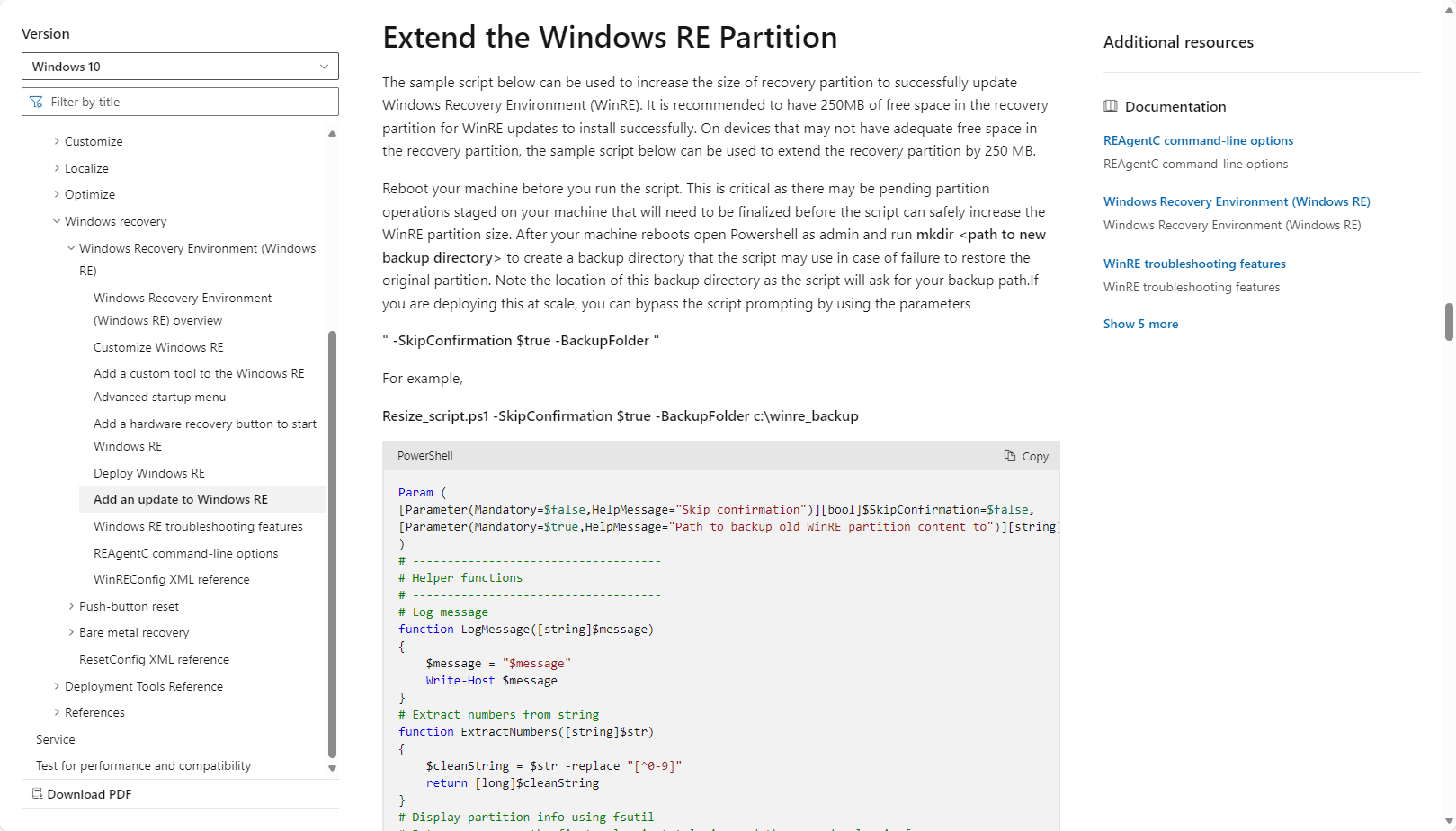 Windows recovery environment - Microsoft Q&A