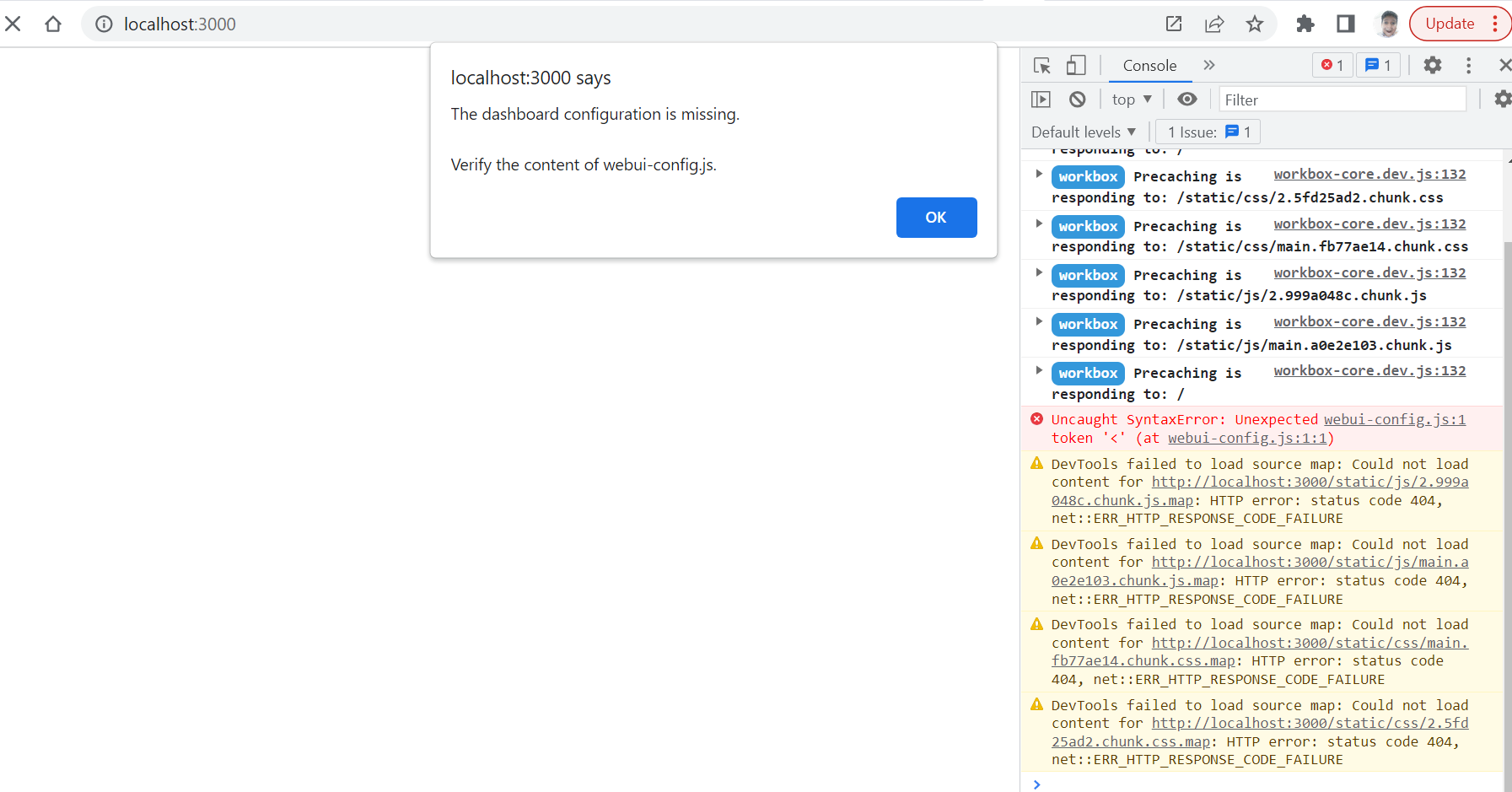 Error Loading Adt Explorer For Quickstart Tutorial Syntaxerror Unexpected Token E In Json At