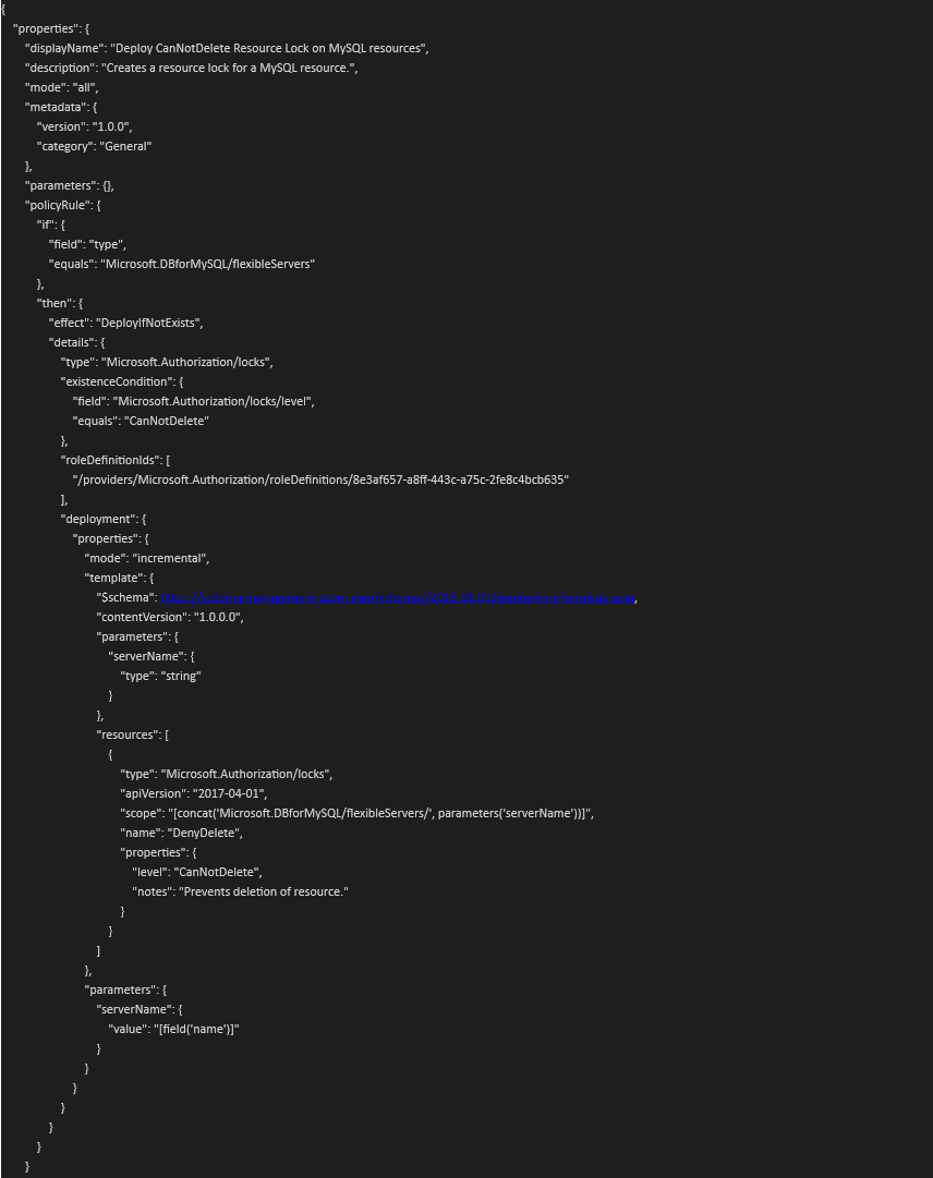 How To Define A Deploy If Not Exist Delete Lock For Mysql Microsoft Qanda 2616