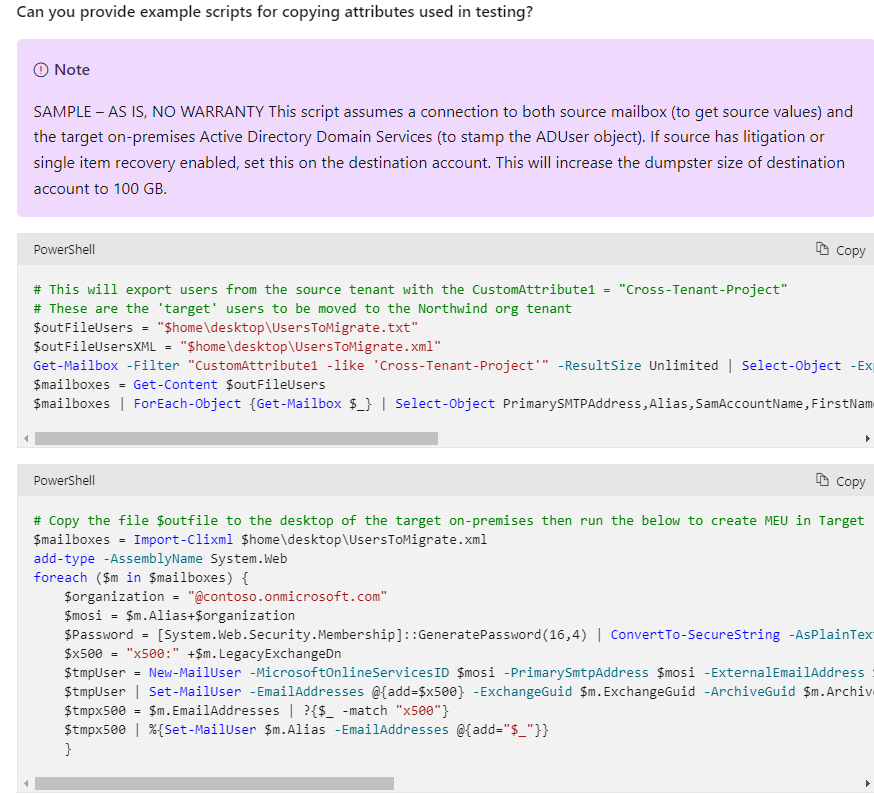 Cross-tenant mailbox migration (full cloud) - Microsoft Q&A