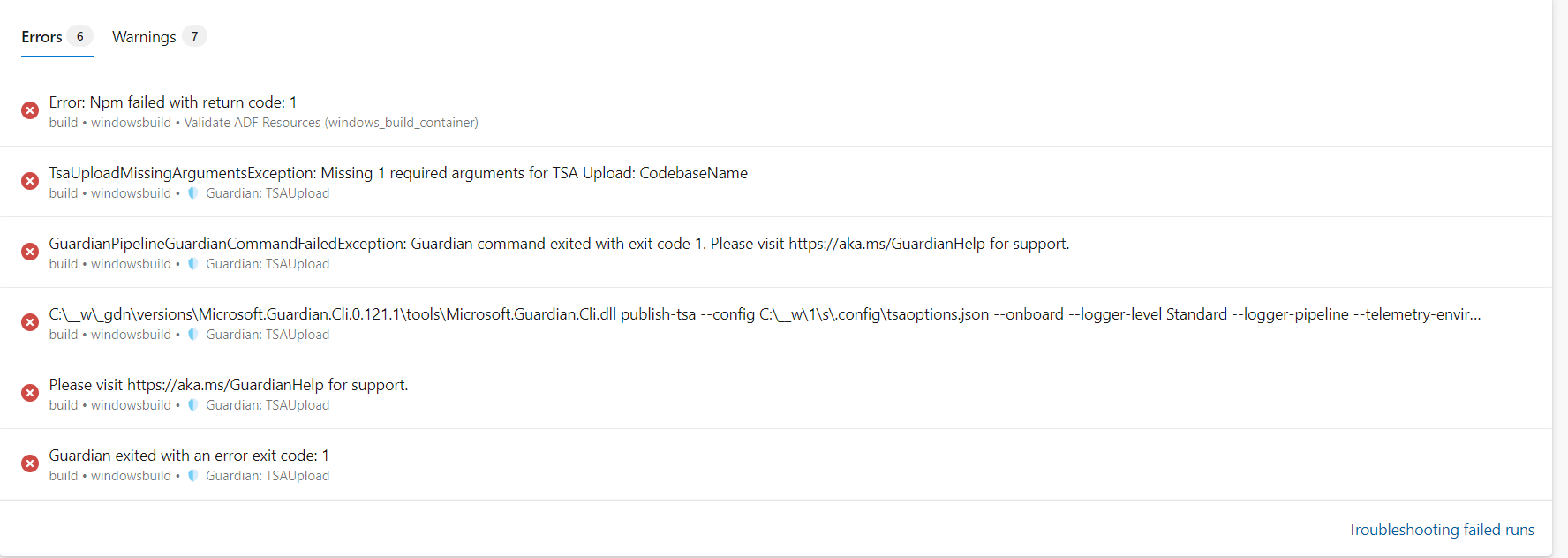 Ado Adf Build Pipeline Is Failing Due To Npm Issue Microsoft Qanda