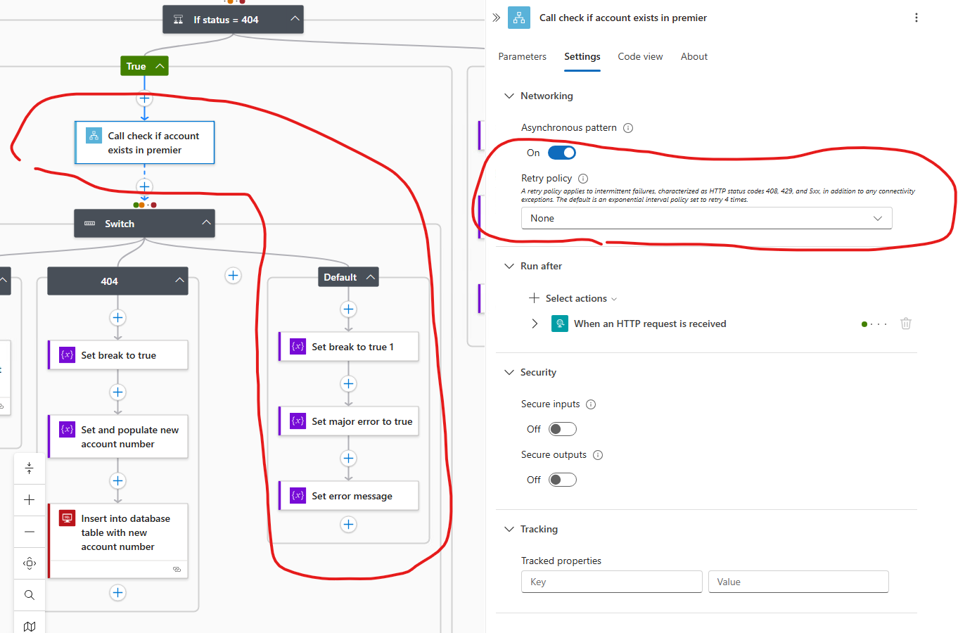 Logic Apps performing retry on http response code of 400 - Microsoft Q&A