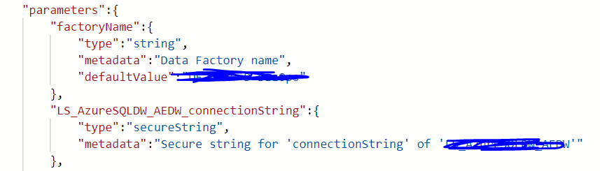 Azure Data Factory Arm Template Does Not Parametrize Secretname For Sql Microsoft Qanda