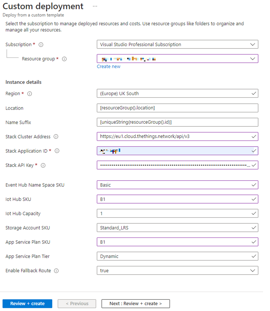 Custom Deployment of IoT-Hub – Error! Help required - Microsoft Q&A