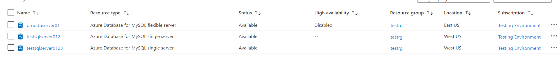 I Am Facing An Issue To Create Mysql Single Server From Source Server