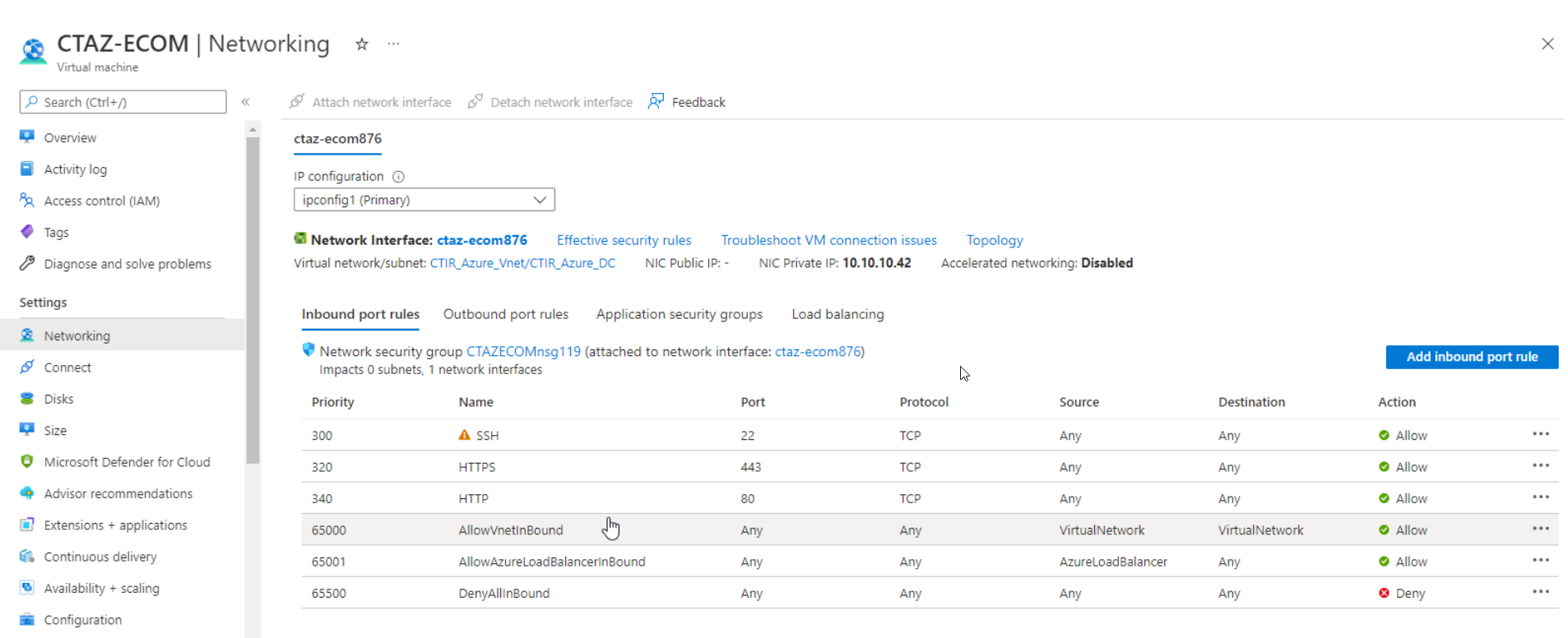 Unable to ping fqdn of mysql service from server on different subnets ...